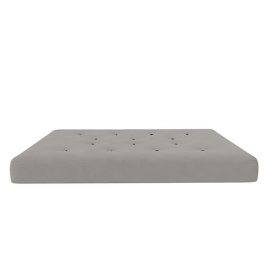 Realrooms Cozey 8 inch Spring Coil Futon Mattress Microfiber Full Taupe Gray Target