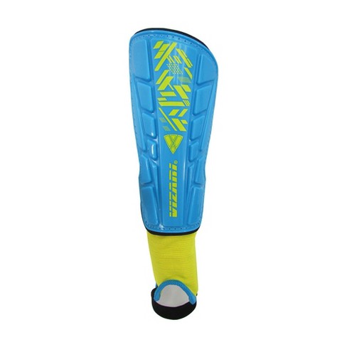 Vizari Malaga Soccer Shin Guard With Adjustable Straps - Sky/yellow, L ...