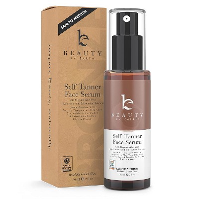 Beauty By Earth -self Tanner Face Serum - Fair To Medium : Target