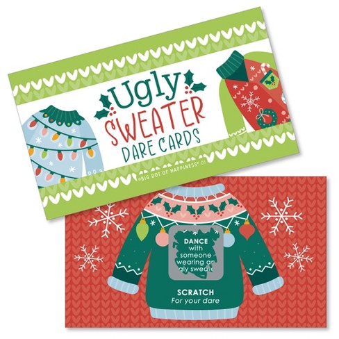 Big Dot Of Happiness Colorful Christmas Sweaters - Ugly Sweater Holiday ...