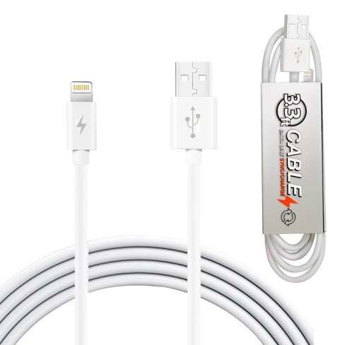 Reiko 3.3ft Pvc Material 8 Pin Usb 2.0 Data Cable In White And Simple ...