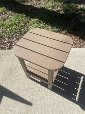 Merrick Lane 2-tier Adirondack Side Table, All-weather Hdpe Indoor ...