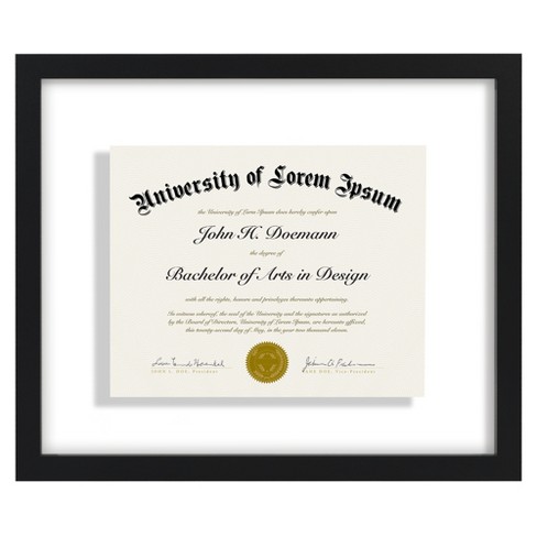 Americanflat 12.5x15 Diploma Frame With Shatter-resistant Glass ...