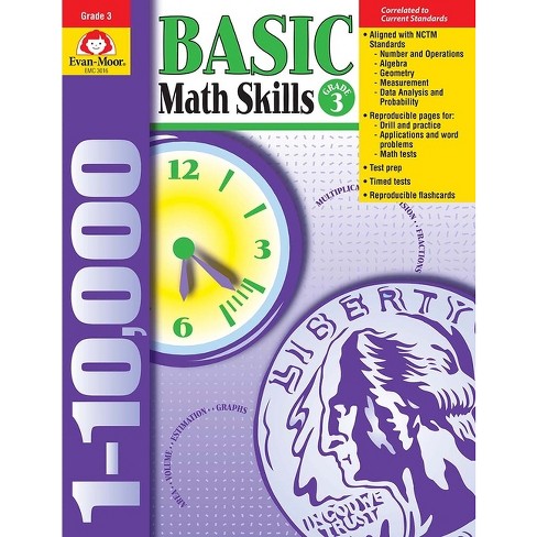 Basic Math Skills, Grade 3 Teacher Resource - By Evan-moor Corporation ...