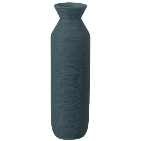 Uniquewise 9" H Decorative Ceramic Cylinder Vase, Modern Style ...