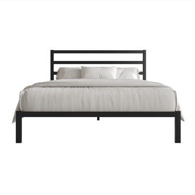 Casepiece Full Size Metal Platform Bed In Black : Target