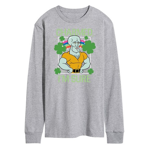 Men's - Spongebob Squarepants - Charmed I'm Sure Long Sleeve Graphic T ...