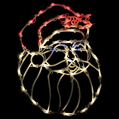 Northlight Lighted Santa Claus Window Silhouette Christmas Decoration ...