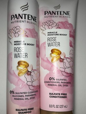 Pantene Nutrient Blends Sulfate Free Miracle Moisture Rose Water ...