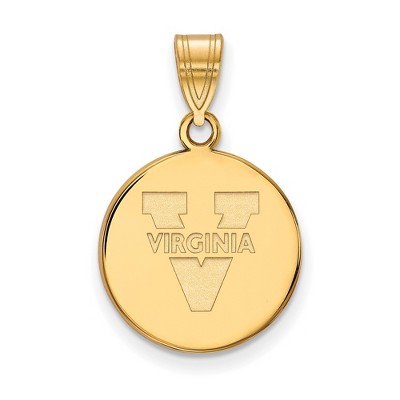 Black Bow Jewelry 10k Yellow Gold Virginia Wahoos Ncaa Medium Pendant ...
