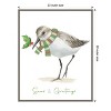 Amanti Art Christmas Sandpiper Ii By Lucca Sheppard Canvas Wall Art ...