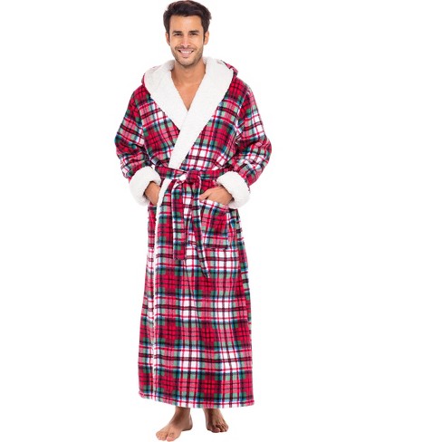 Alexander Del Rossa Men's Warm Winter Robe, Plush Fleece Full Length ...