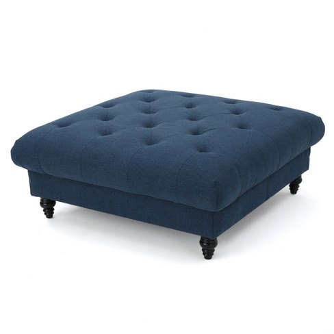 Nicbex Modern 40.5" Square Ottomans Wood Footstools With Button Tufted ...