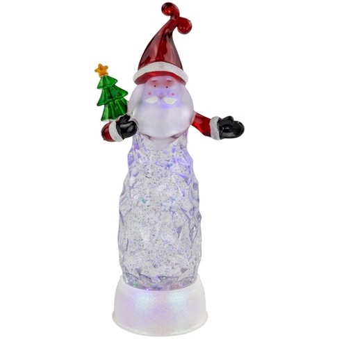 Northlight Led Lighted Santa Acrylic Christmas Snow Globe - 12" : Target