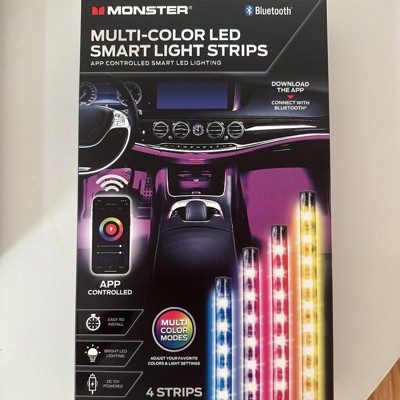 Monster 4pk Led Usb Smart Light Strips With App Control : Target