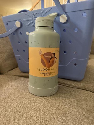 Blogilates 62oz Stainless Steel Water Bottle - Light Mint Green : Target