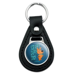 Scrappy Dappy Doo Black Leather Keychain : Target