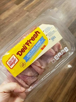 Oscar Mayer Deli Fresh Honey Uncured Ham Sliced Lunch Meat Family Size ...