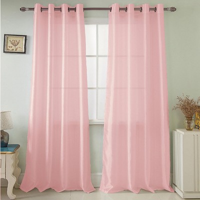 Nancy 2-piece Grommet Premium Quality Panel 38" X 84" Blush By Rt ...