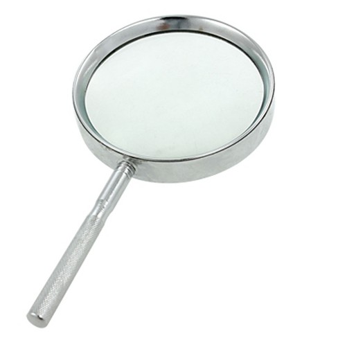 Unique Bargains 4x Round Metal Frame Nonslip Grip Magnifying Glass ...