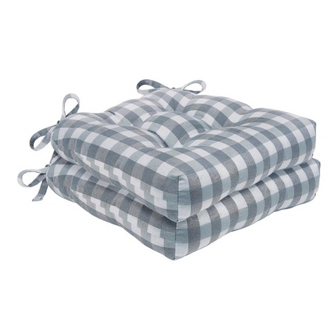 Kate Aurora Set Of 2 Country Farmhouse Plaid Stain/water Resistant ...