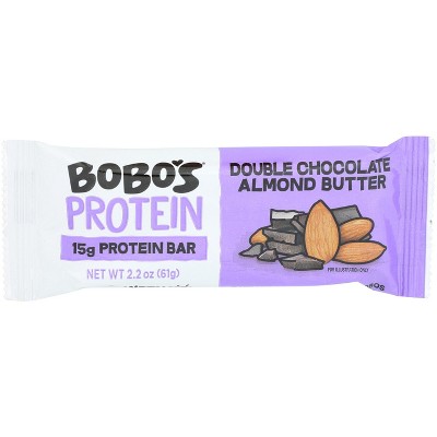 Bobos Protein Bar Double Chocolate Almond - Case of 12 - 2.2 oz : Target