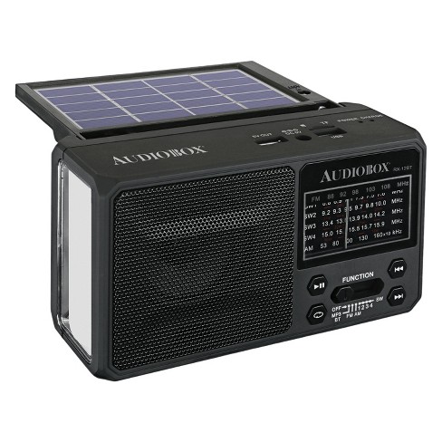 Audiobox® Multiband Solar Emergency Radio In Black : Target
