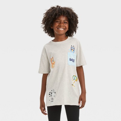 Bluey Little Girls Knotted Graphic T-shirt Purple 6x : Target