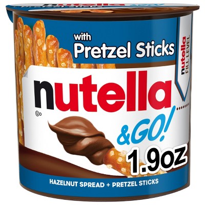 Nutella & Go! Hazelnut Spread & Pretzel Sticks - 1.9oz : Target