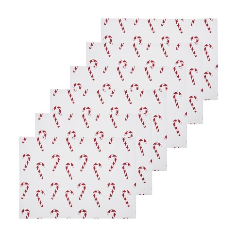 C&f Home Candy Cane Wishes Placemat S/6 : Target