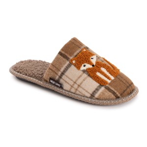 MUK LUKS Women's Punch Needle Fall Halloween Novelty Scuff Slipper, Fox ...