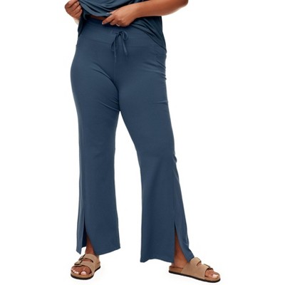 Adore Me Women's Cora Cozy Flare Legging Activewear 4x / Key Largo Blue ...