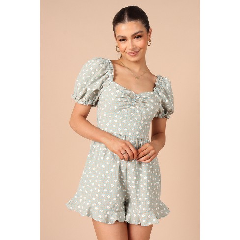 Petal And Pup Women's Clements Frill Romper : Target