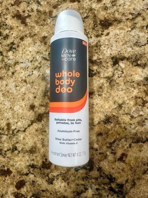 Dove Men+care Aluminum Free Whole Body Deodorant Spray - Shea Butter ...