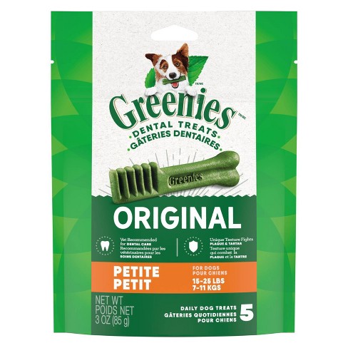 Greenies Petite Chewy Dental Dog Treats Original Chicken : Target