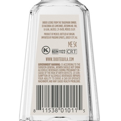 1800 Silver Tequila - 50ml Bottle : Target