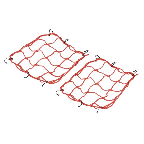 Unique Bargains Rubber Rope Cover Cargo Luggage Tie-down Net With 6 ...