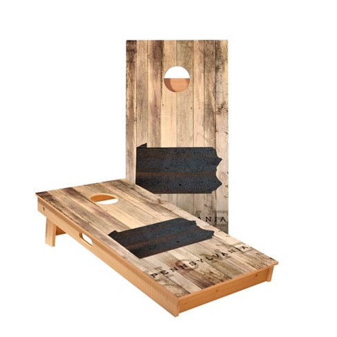 Pennsylvania Rustic Cornhole Boards - Aca Star Series,no Bags : Target