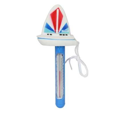 Northlight Easy Read Swimming Pool Thermometer With Cord 6.5" - Blue ...