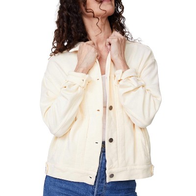 Women's Supersoft Fleece Trucker Jacket - Monrow L : Target