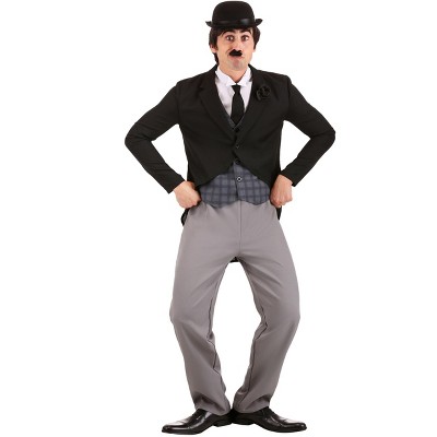 Halloweencostumes.com Large Men Charlie Chaplin Costume For Men, Black ...