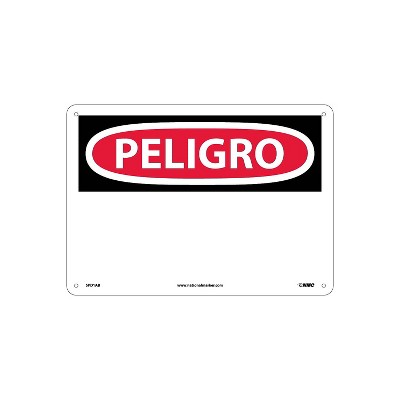 National Marker Peligro (blank) 10x14 .040 Aluminum Danger Sign Spd1ab ...