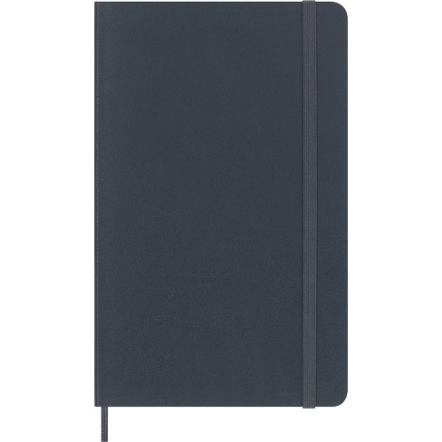 Moleskine Vegea Capri Large Ruled Notebook Soft Petroleum Bo : Target