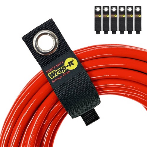 Wrap-it 10" X 1.5" 6pk Heavy Duty Storage Straps : Target