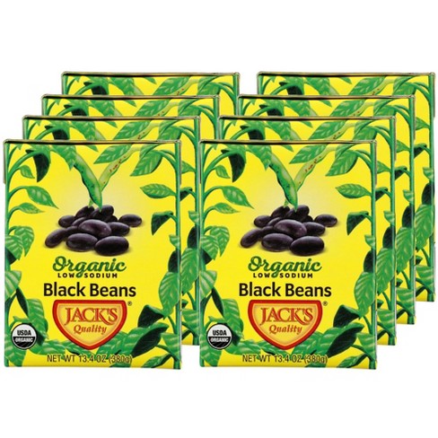 Jack's Quality Organic Low Sodium Black Beans - Case Of 8/13.4 Oz : Target