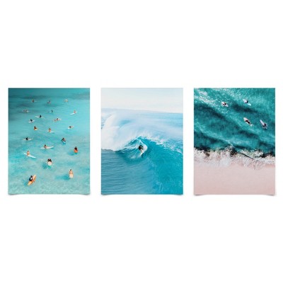 Stupell Industries Coastal Seafoam Beach Waves Soft Tide Landscape : Target