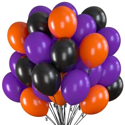 Prextex 12'' Halloween Party Balloons - Multicolored - 75 Pieces : Target