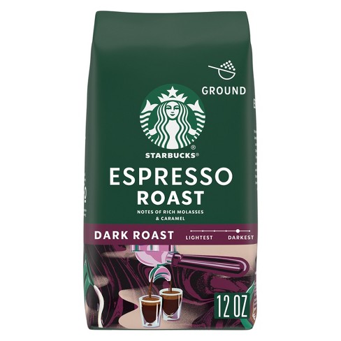 Starbucks Dark Roast Ground Coffee Espresso Roast 100 Arabica 1 Bag 12 Oz. Target