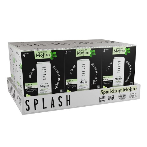 Splash Mixers Sparkling Mojito - Case Of 6, 4-pack, 12 Oz Cans : Target