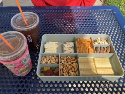 8 Compartment Large Plastic Snack Bento Box Sage Green - Figmint™: Bpa ...